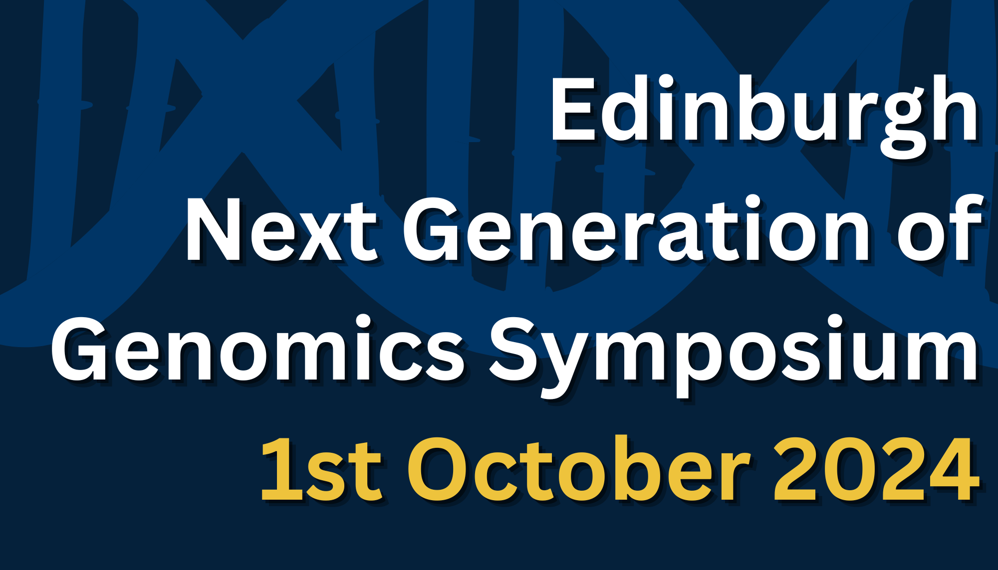 Edinburgh Next Generation of Genomics Symposium 2024 | One Health ...
